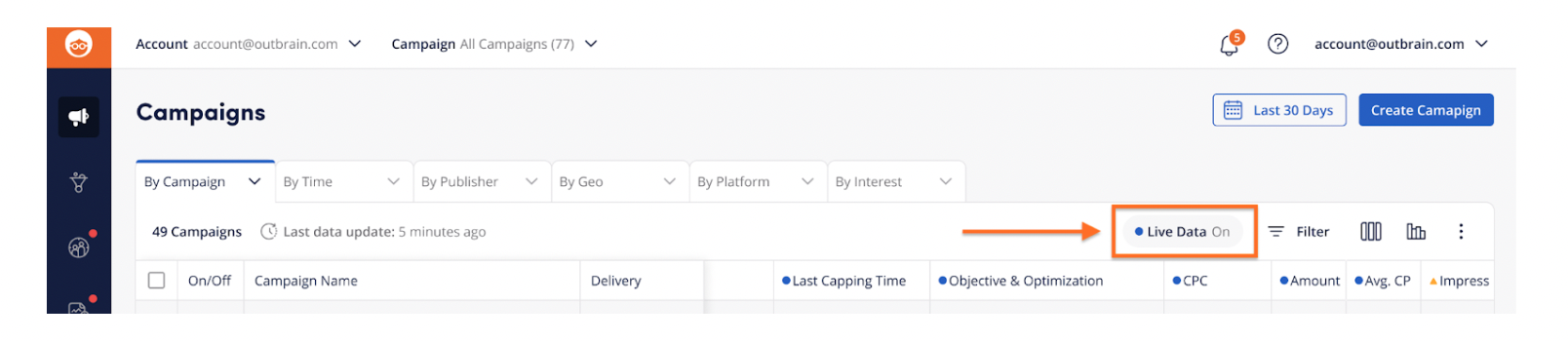 What is the Realtime Data view, and how do I use it? - English (US)