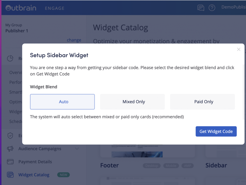 Self-Install formats: how does it work? – outbrain Help