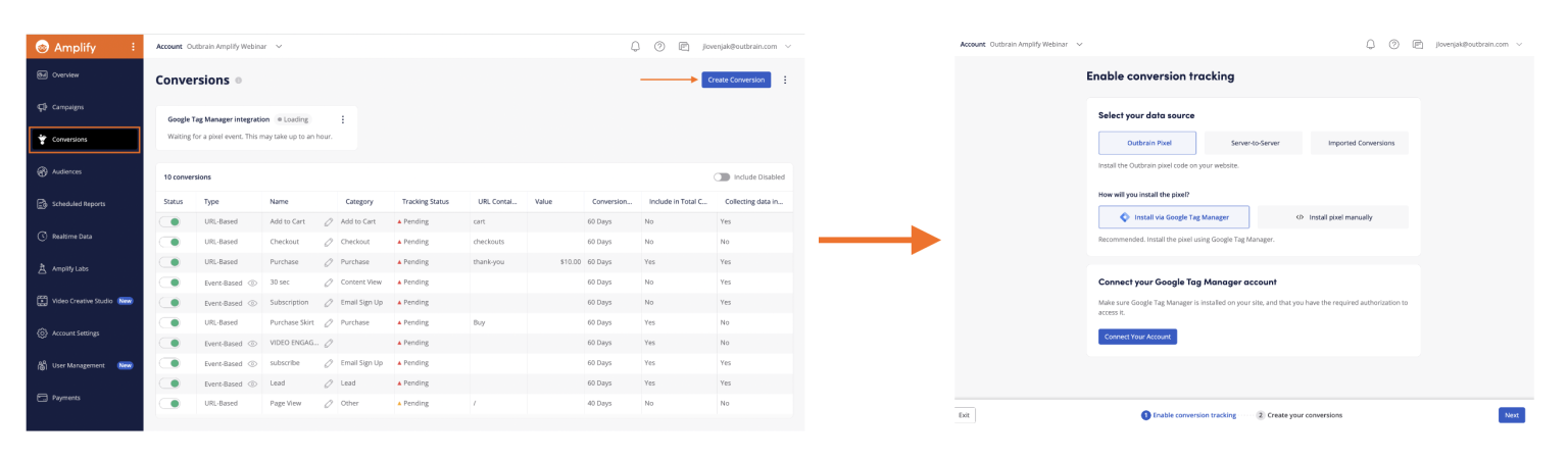 How can I track conversions with Outbrain? - English (US)