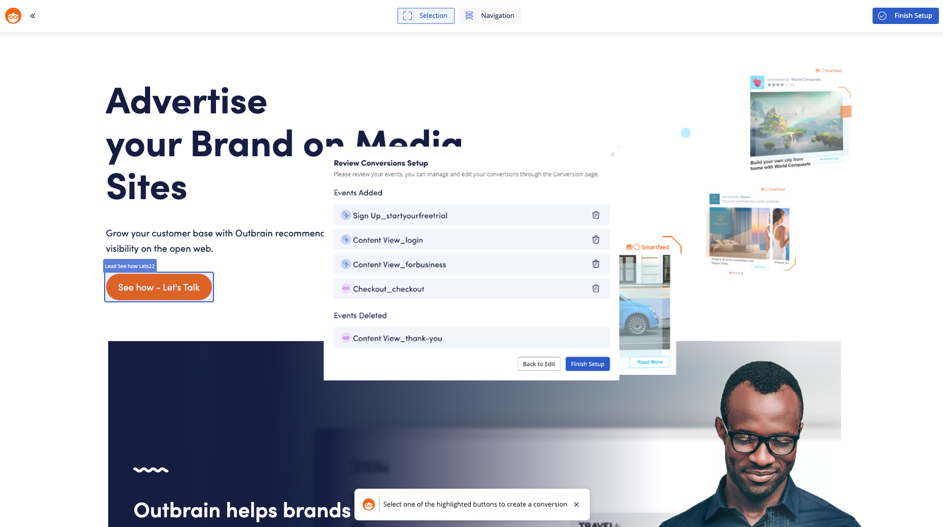 What is Codeless Conversion and how to use it? – Outbrain Help